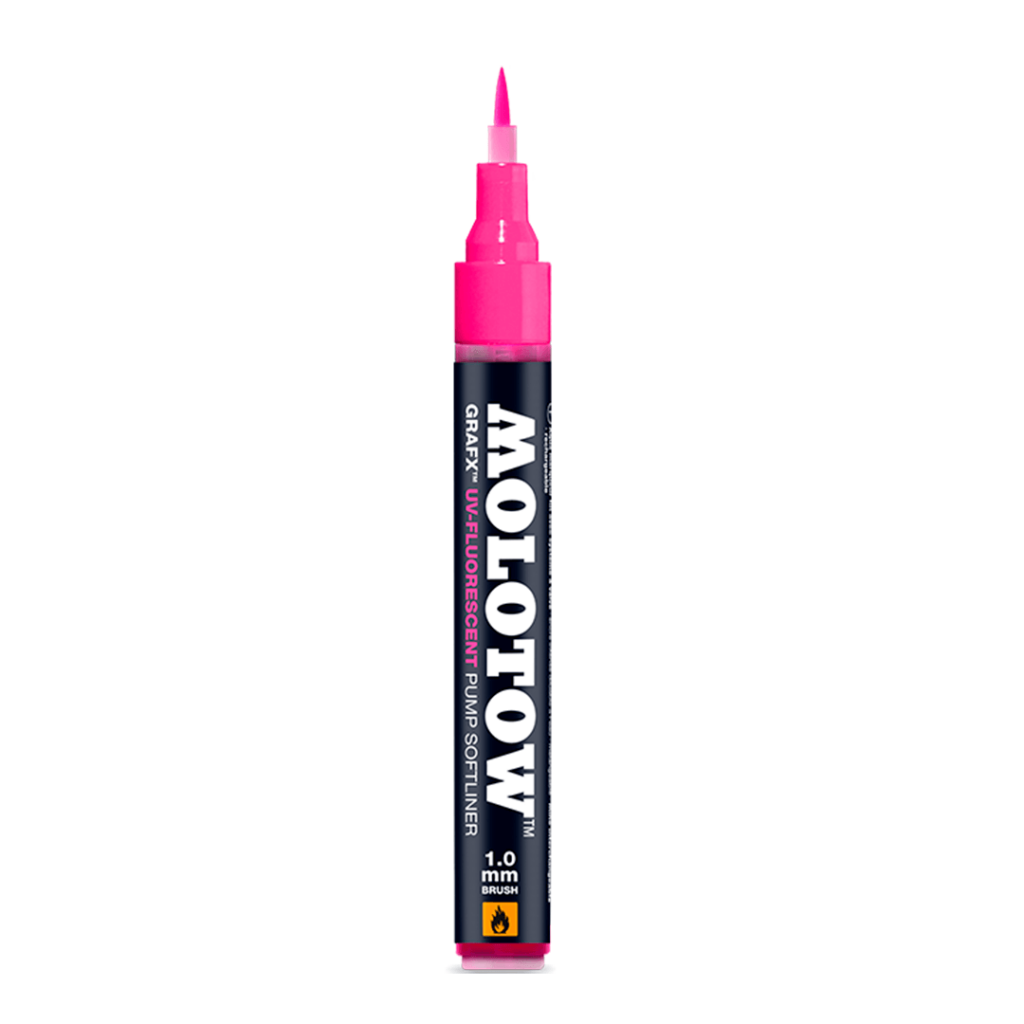 AQUA INK FLUORESCENT PUMP SOFTLINER 1MM - Molotow Brasil