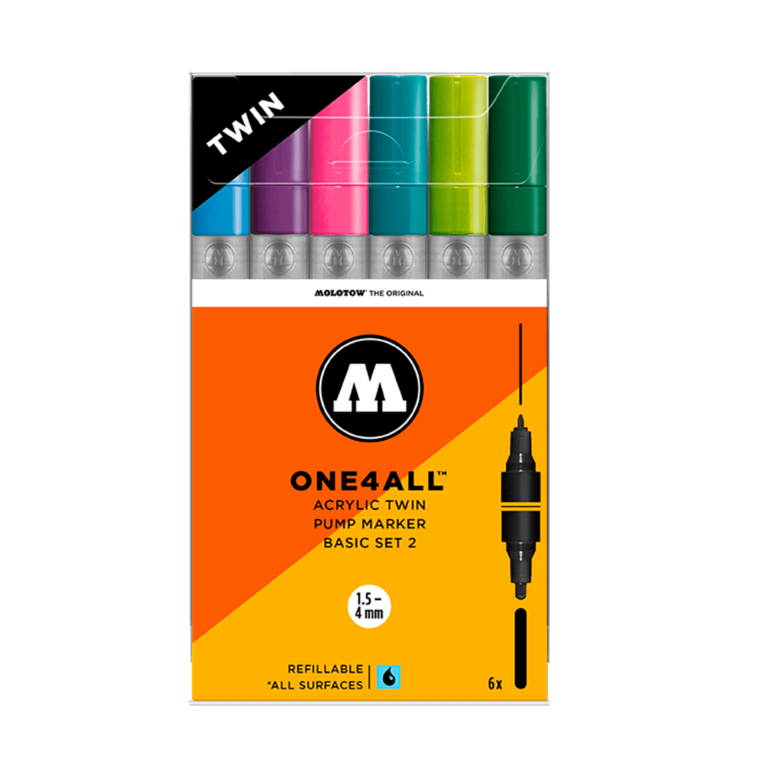 ONE4ALL™ TWIN 127HS BASIC-SET 2 - Molotow Brasil